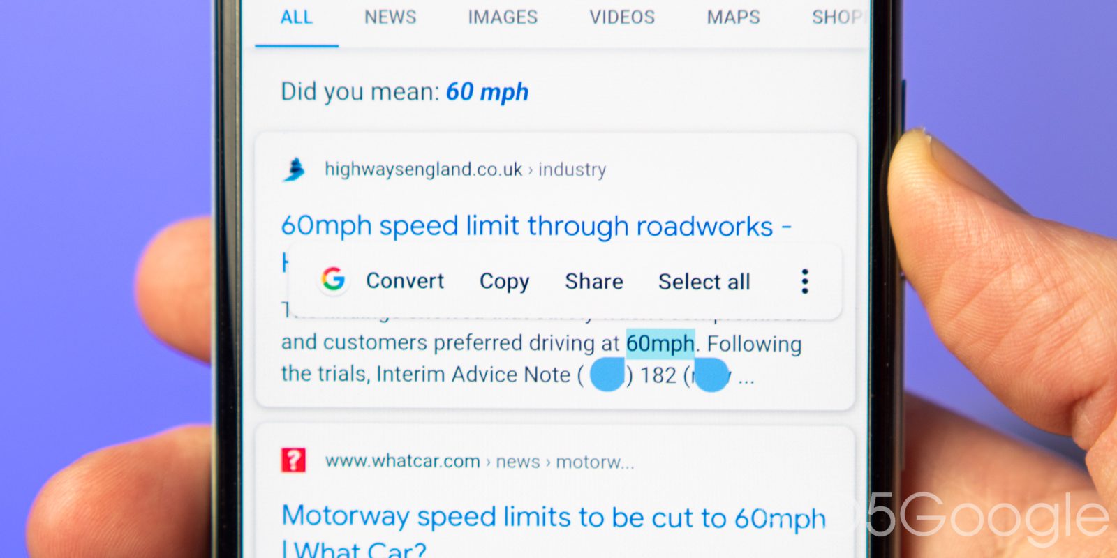 Android Smart Selection feature now lets you convert to other units ...