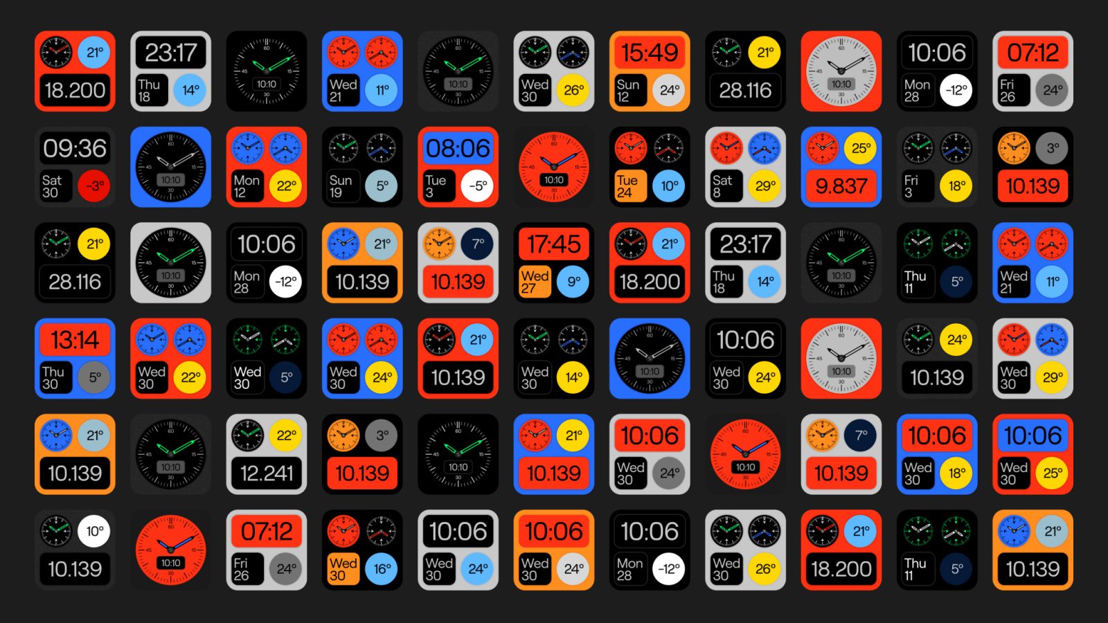 Timedash is a new collection of gorgeous 70s-inspired clock widgets for ...