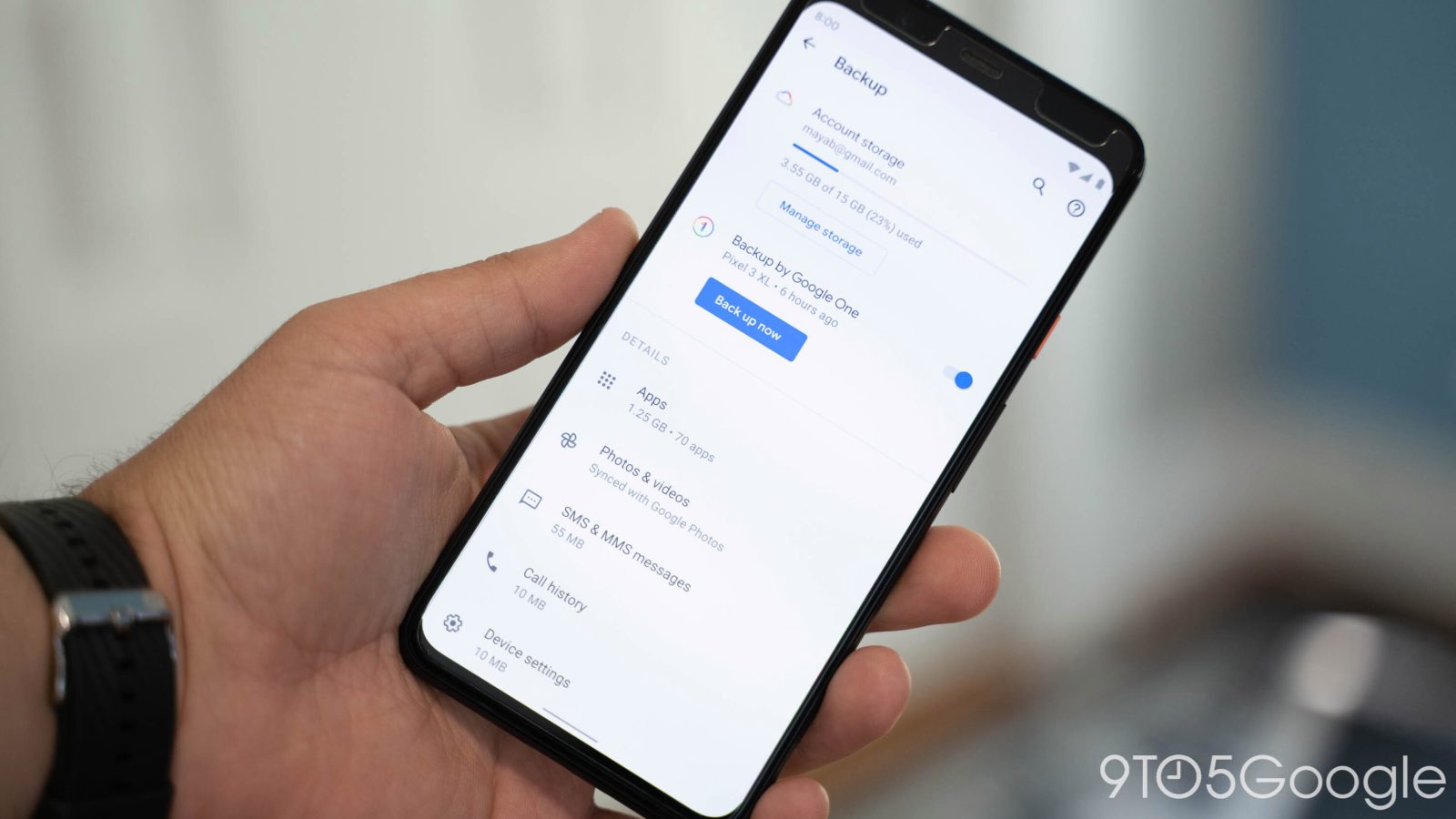 New unified ‘Backup by Google One’ system, UI widely appearing in ...