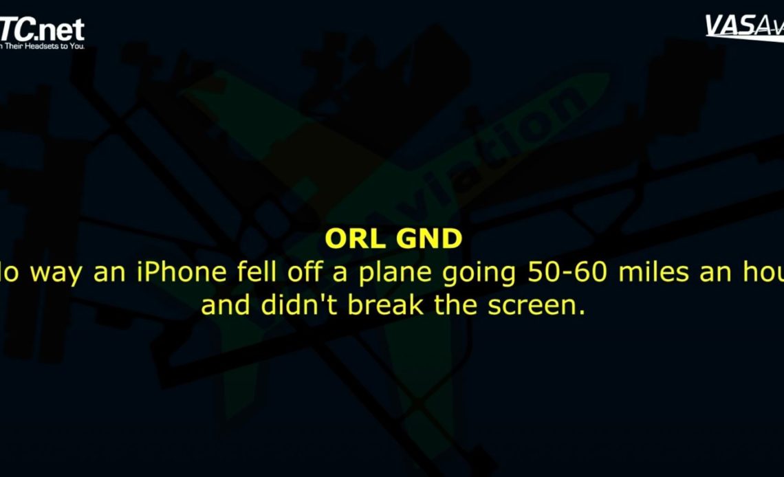 AirDrop IRL: Audio captures moment when pilot drops iPhone on the ...