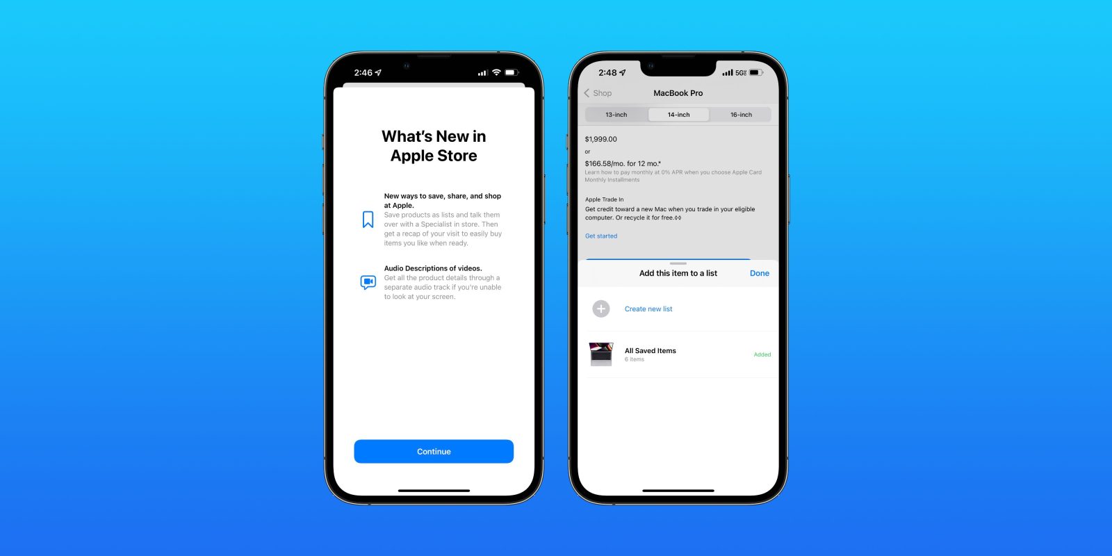 Apple Store app for iOS makes it easier to save items with new ‘lists ...