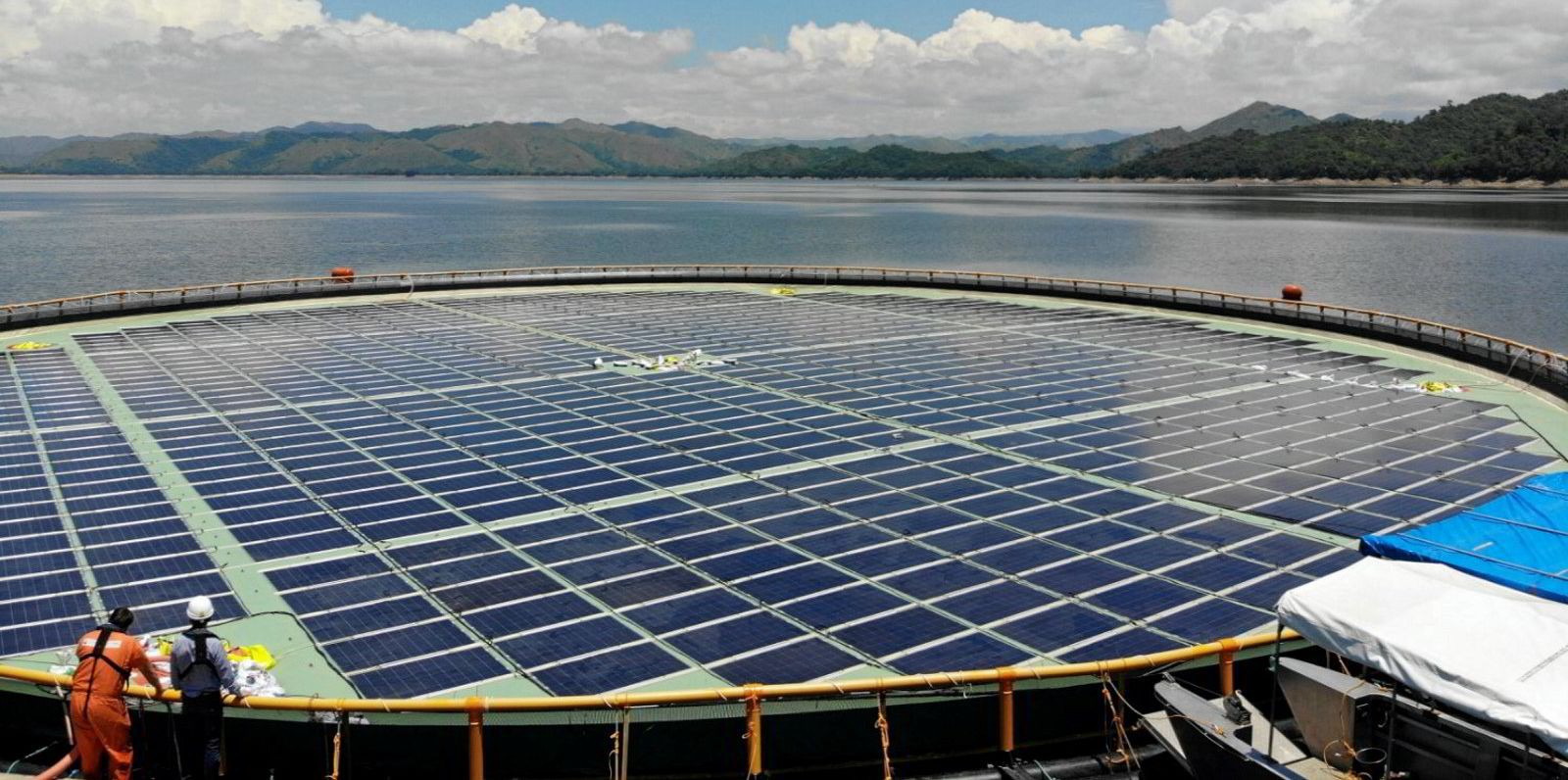 World’s largest floating solar farm comes online with wind and storage ...