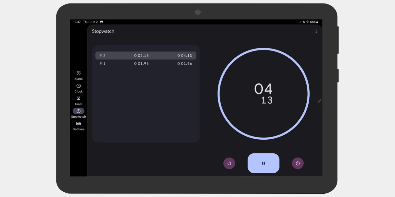 Google Clock 7.2 brings tablet redesign with new navigation rail [Gallery]