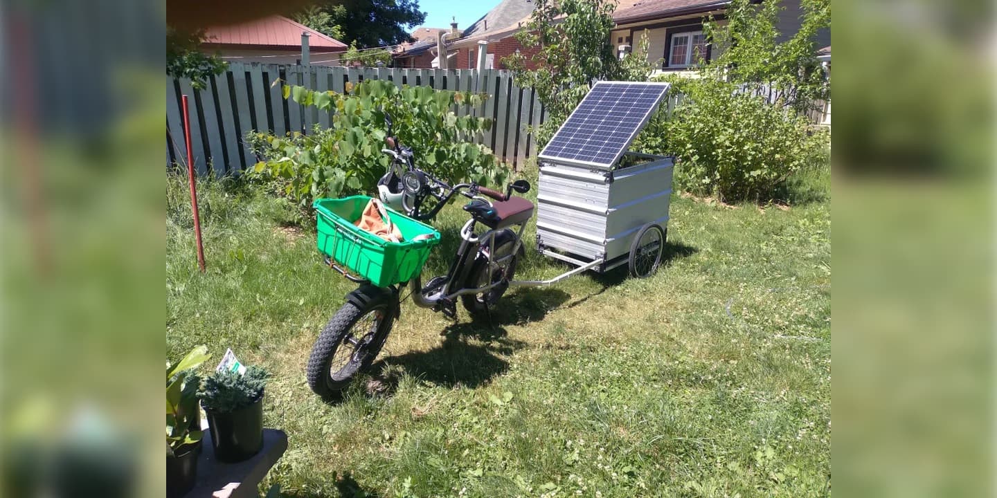 Check out this guy’s awesome DIY solar-charging electric bike utility ...
