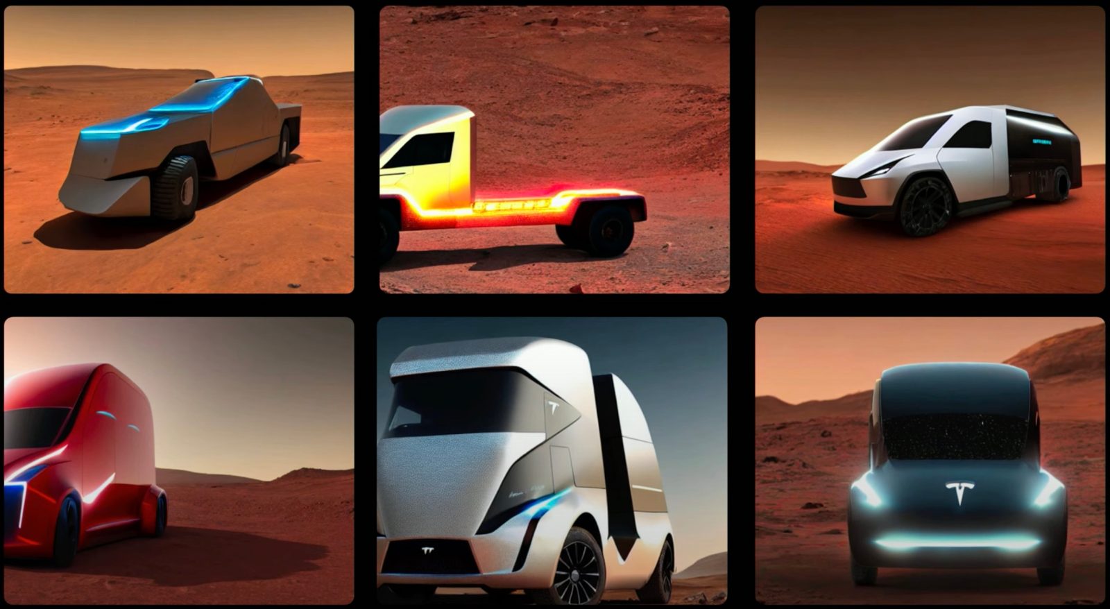 Tesla unveils ‘Cybertruck on Mars’ designs generated by its AI ...