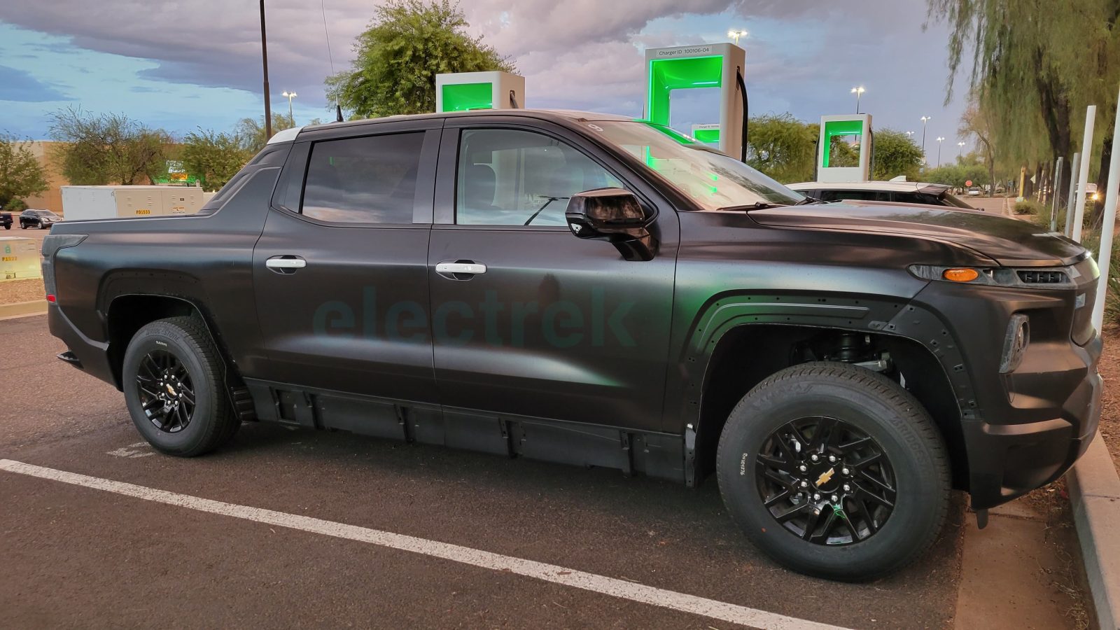 Chevy Silverado EV prototype seen fast charging at EA station [Gallery ...