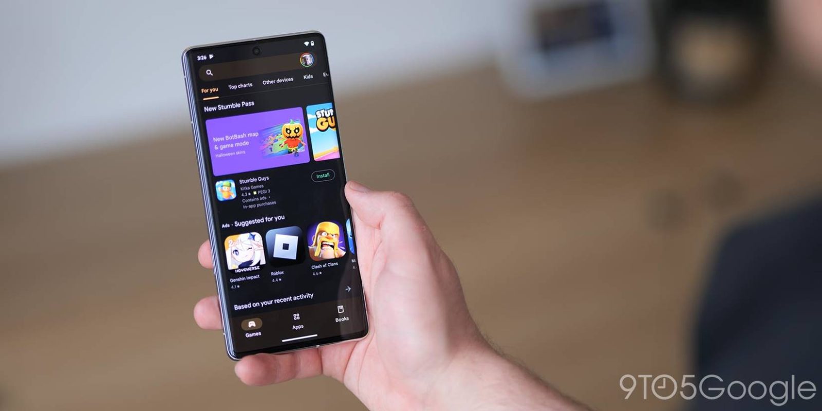 Google Play Store tests advertising apps in search over history