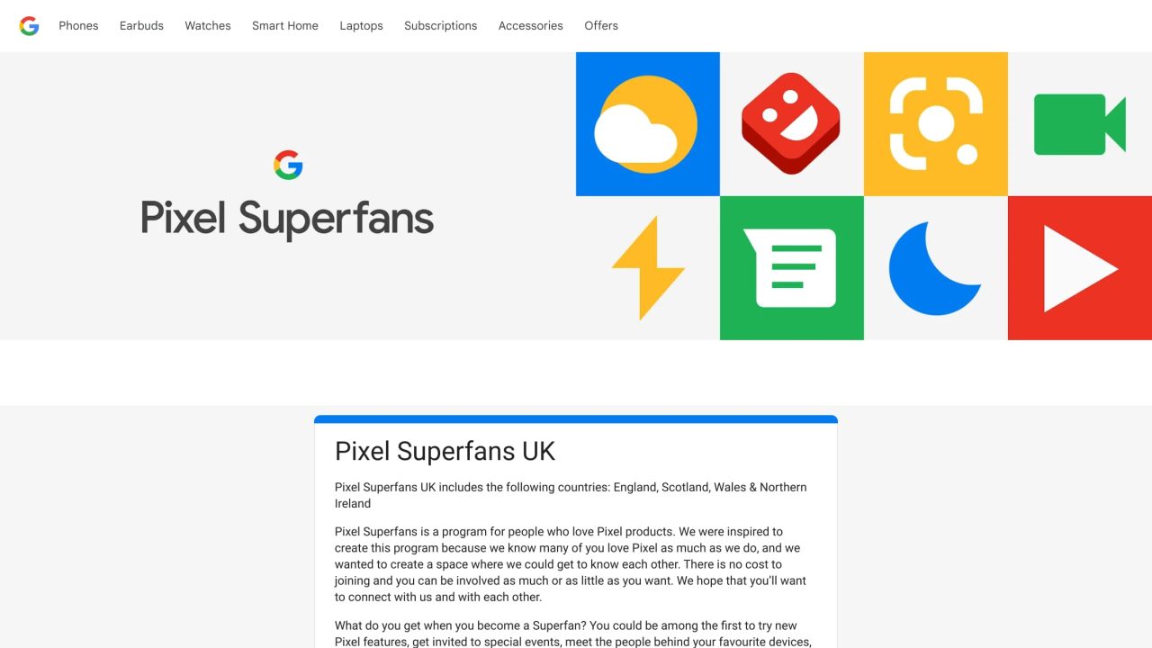 Google launches Pixel Superfans program in the UK