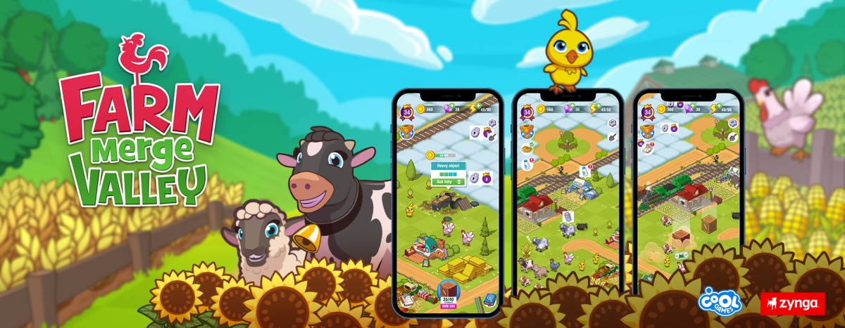 Zynga and CoolGames launch Farm Merge Valley on Facebook - Top Tech News