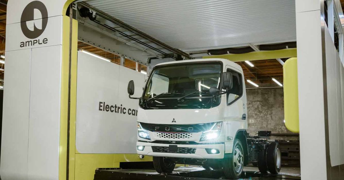 Ample unveils next-generation battery swap station that cuts times down ...