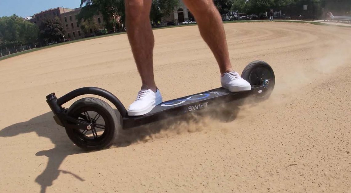 2Swift Board review: It’s a skateboard! It’s a scooter! It’s… its own ...