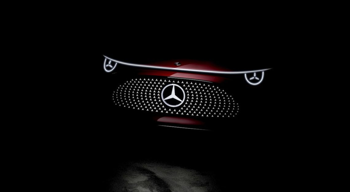 Mercedes-Benz teases entry-level electric CLA concept with a new front ...