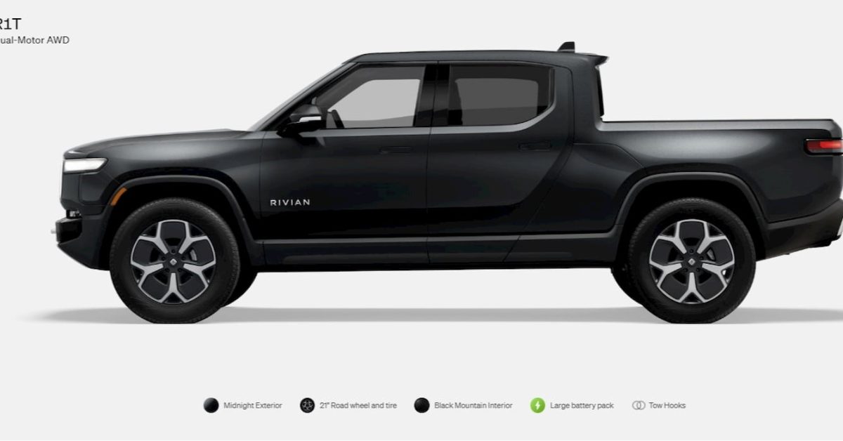 Rivian Dual-Motor Large Pack R1Ts hit the R1 Shop with road trip range ...