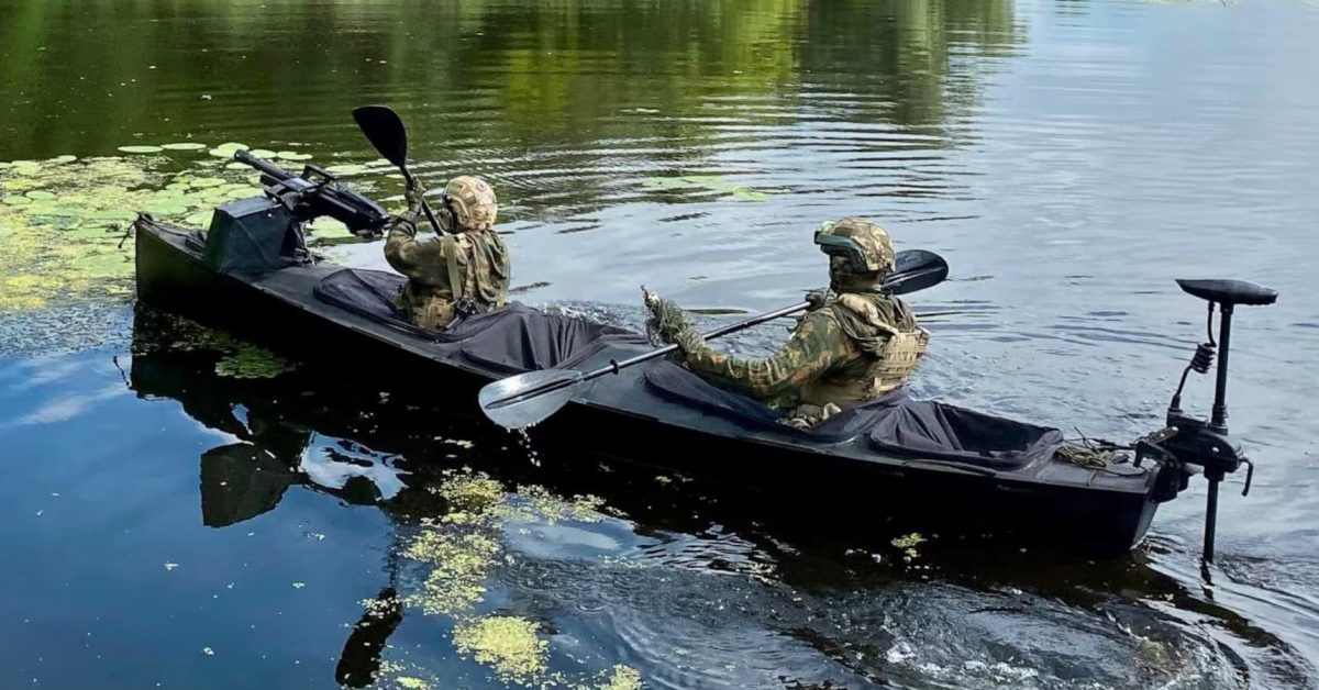 First look at Ukraine’s new electric combat kayaks with grenade ...