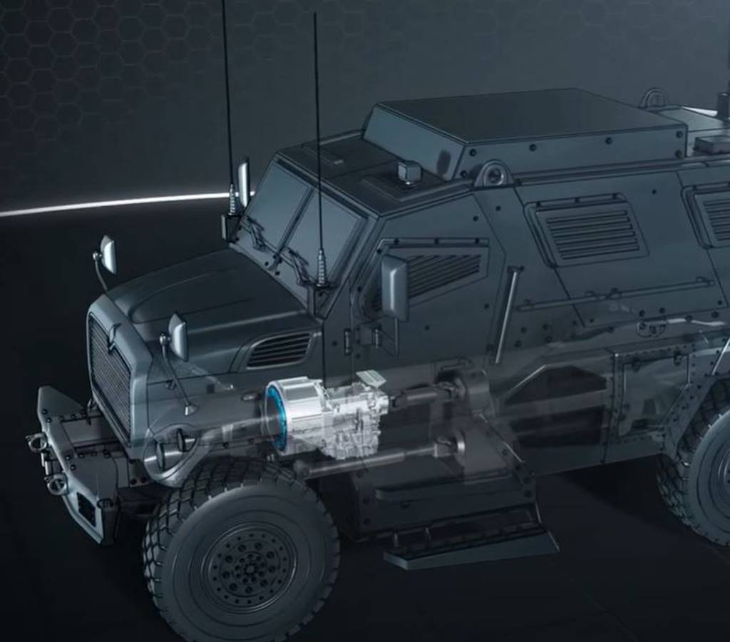 Leonardo shows off On Board Vehicle Power system with THAAD launcher ...