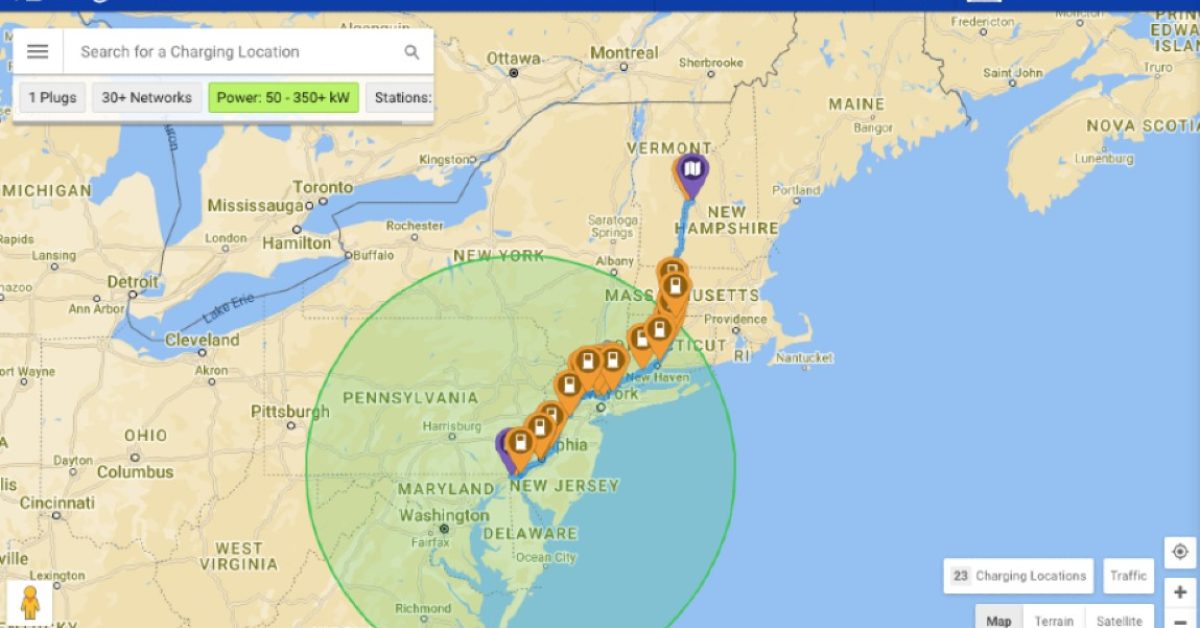 The PlugShare app got a 'new look,' so I mapped a road trip – here's ...
