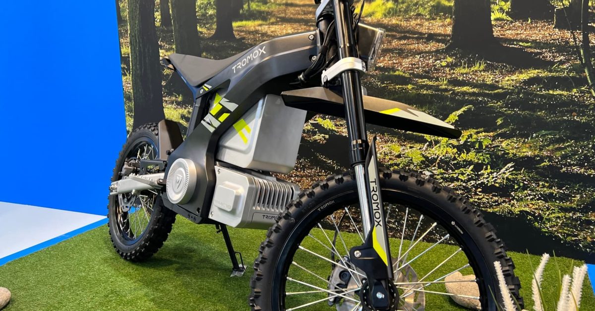 Closer look at Tromox's new 55 MPH light electric motorcycle and e-dirt ...