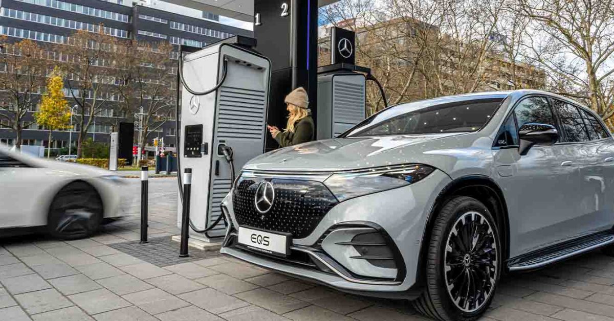 Mercedes-Benz opens its first branded charging hub in Europe, but with ...