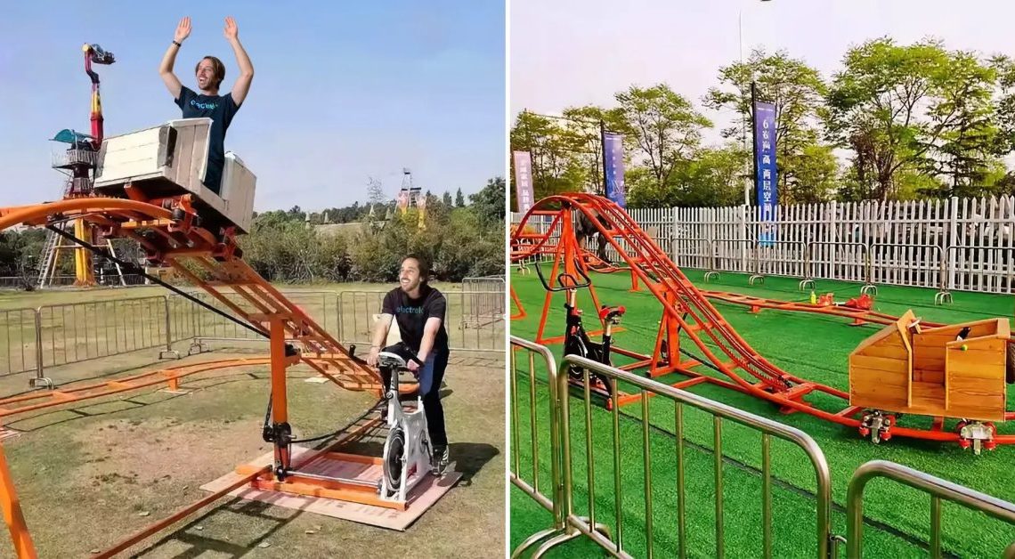Check out this bicycle-powered backyard rollercoaster that you can ...